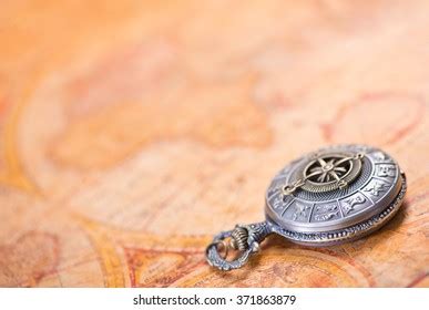 Vintage Compass Lies On An Ancient World Map Images Stock Photos Vectors Shutterstock