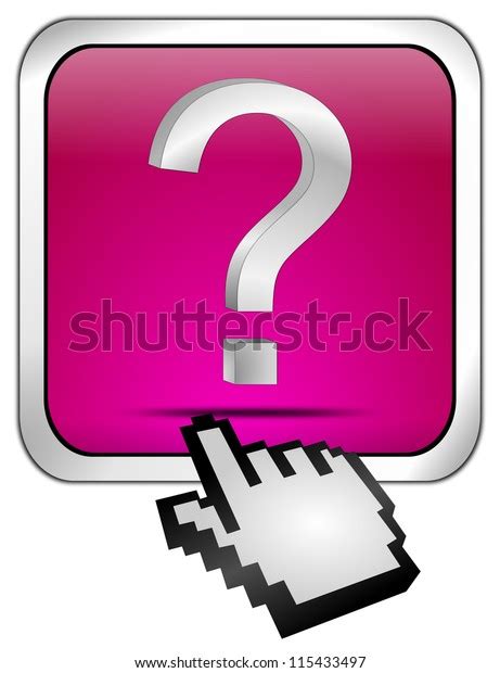 Button Question Mark Cursor Stock Illustration 115433497 Shutterstock