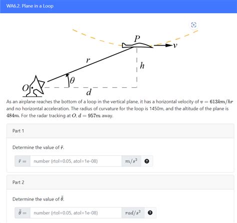 [solved] as an airplane reaches the bottom of a loop in t