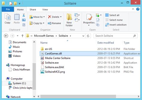 Restore Default Classic Microsoft Games In Windows 8