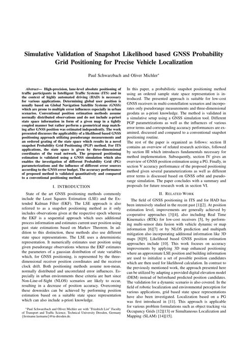 Pdf Simulative Validation Of Snapshot Likelihood Based Gnss
