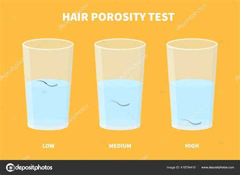 Hair Porosity Water Float Test Infographics Poster Stock Vector By ©naumas 418794410