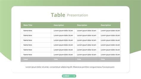 Ppt 표 디자인 템플릿 깔끔한 도표 모음 다운로드