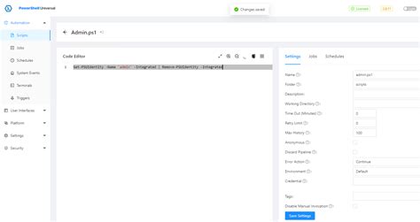 Unable To Manage Admin Powershell Universal Ironman Software Forums