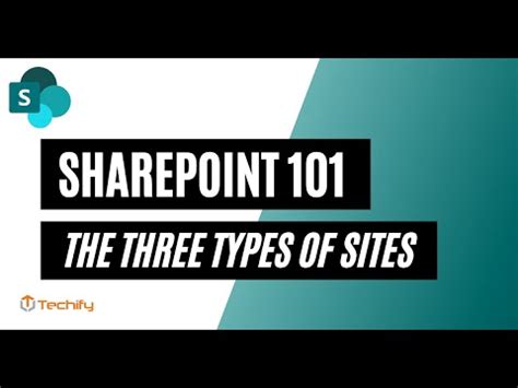 SharePoint Three Types Of SharePoint Sites SharePoint YouTube