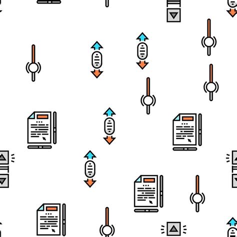Scroll Computer Mouse Cursor Vector Seamless Pattern 10099777 Vector