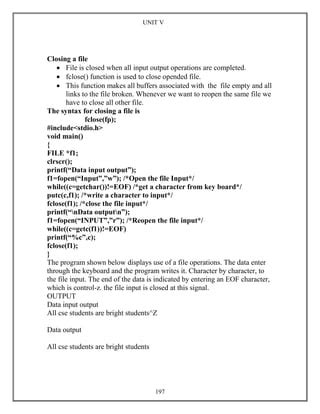 Unit V PDF