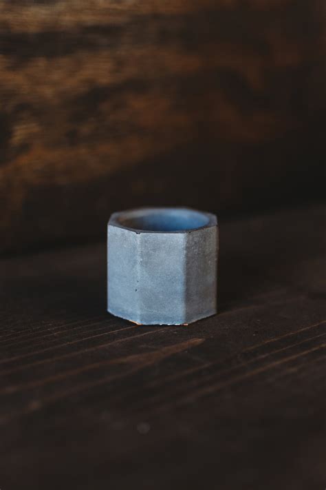 Mini Handmade Octagon Container Concrete Octagon Holder Mini Cement Planter Etsy