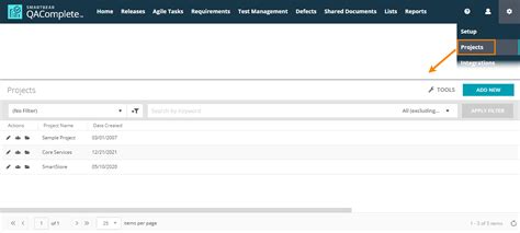 2 create a project qacomplete documentation