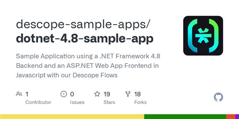 Github Descope Sample Appsdotnet 48 Sample App Sample Application