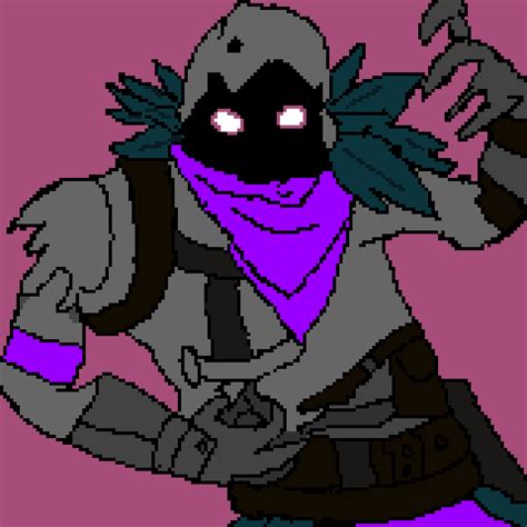 The Raven Fortnite Pixel Art