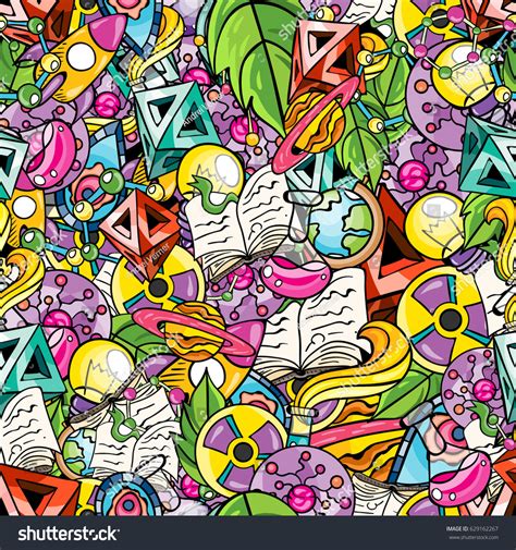 Science Illustration Colourful Molecules Seamless Texture 스톡 벡터로열티 프리 629162267 Shutterstock