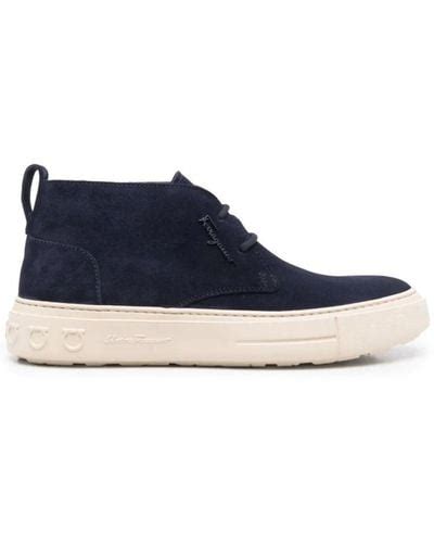 Blue Ferragamo Boots For Men Lyst