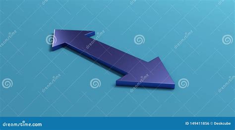 Resize Arrow Blue Color D Icon Rendering Illustration Stock Illustration Illustration Of