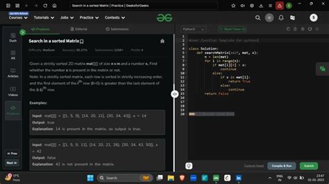Sukrit Bera On Linkedin Dsa Gfg Coding Geekstreak2024 Gfg160