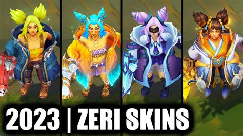 All Zeri Skins Spotlight League Of Legends Youtube