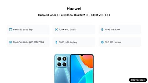 Huawei Honor X6 4g Global Dual Sim Lte 64gb Vne Lx1 Full Device