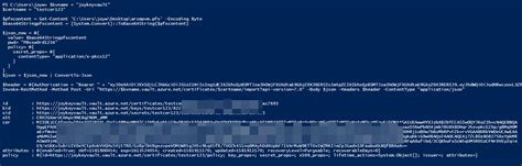 Azure Unable To Import Certificate Using Api In Powershell Stack