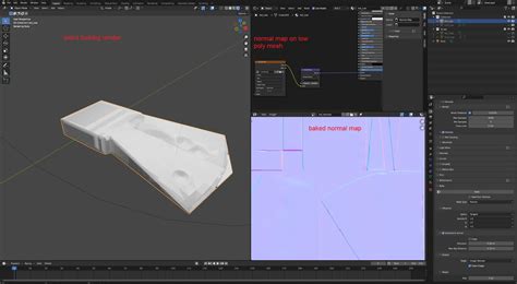 Texture Baking Need Help With Baked Normal Map Blender Stack Exchange