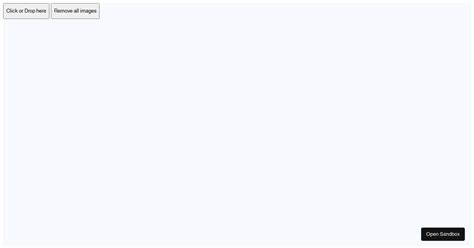 React Images Uploading Demo Forked Codesandbox