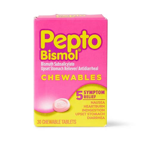 Pepto Bismol Chewable Tablets Original 30ct