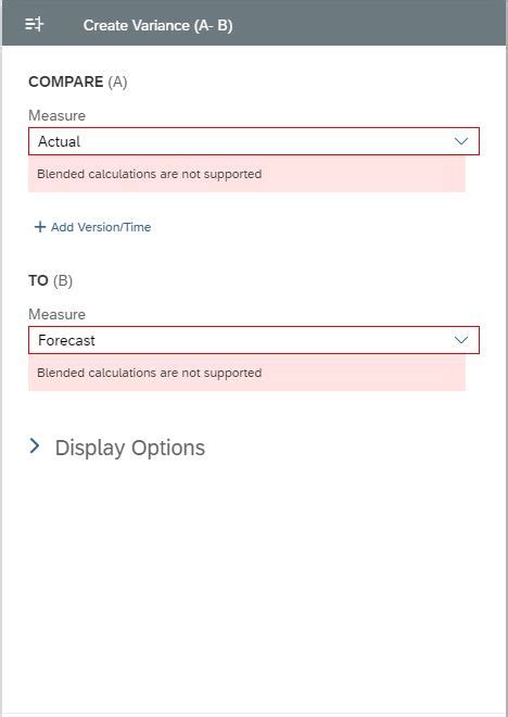 Sap Analytics Cloud Blended Data Variance Analysis Sap Community