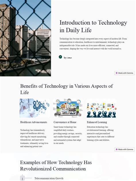 Introduction To Technology In Daily Life Pdf Learning