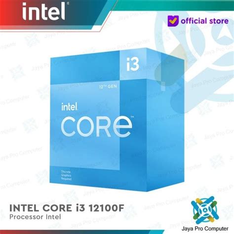 jual processor intel core i3 12100f box alder lake socket lga 1700