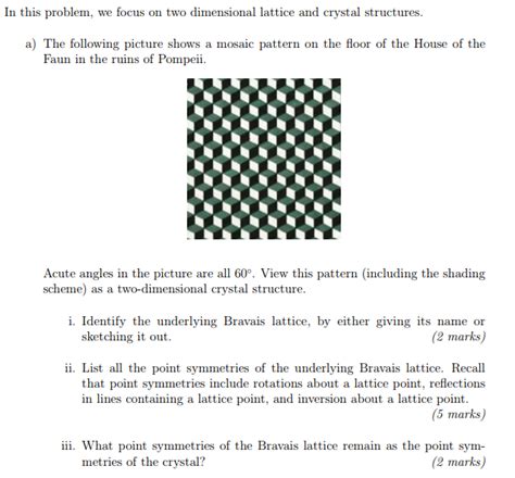 In This Problem We Focus On Two Dimensional Lattice