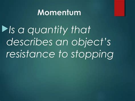 Momentum In Grade 9 Physics Ppt
