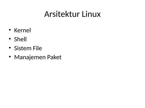 Sistem Operasi Dan Pengenalan Linux Pptx