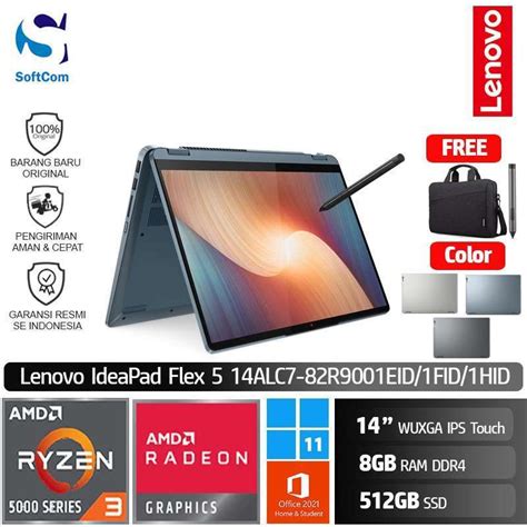 Jual Lenovo Ideapad Flex Alc Eid Fid Hid Laptop In Amd Ryzen U Gb Gb Ssd