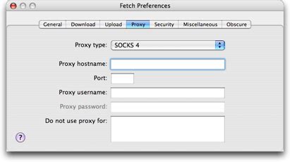 Proxy Preferences Fetch Help