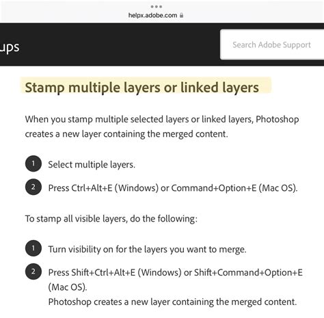 Merging Layers Into New Layer On Top Of Layer Stac Adobe Community