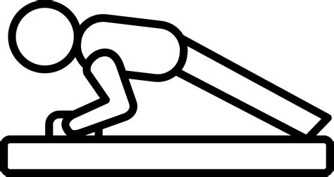 Push Up Vector Icon 20319234 Vector Art At Vecteezy