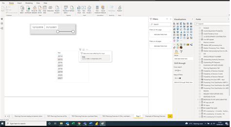 Date Table Cannot Be Filtered By Visual Level Slic Microsoft