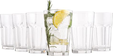 Vikko 14 Ounce Drinking Glasses Thick And Durable Kitchen Glasses