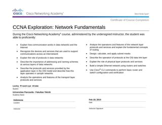 Cisco Network Fundamental PDF