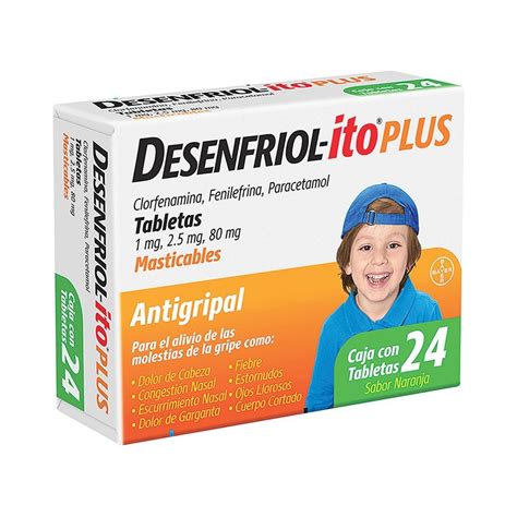 Desenfriol Ito® Plus 80 Mg 24 Tabletas Masticables