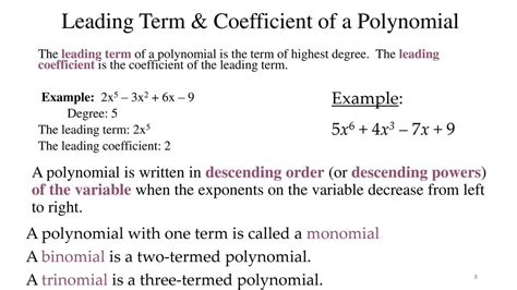Polynomials And Polynomial Functions Ppt Download