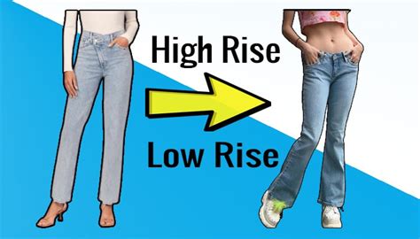 A Comprehensive Step By Step Guide To Converting High Rise Jeans Into Low Rise Jeans