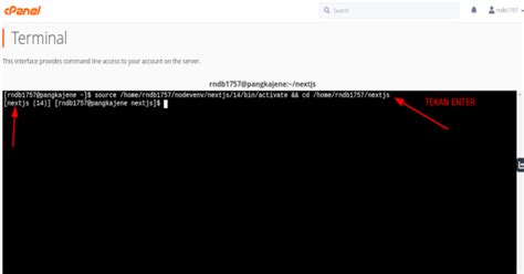 cara upload nextjs di cpanel hosting rumahweb