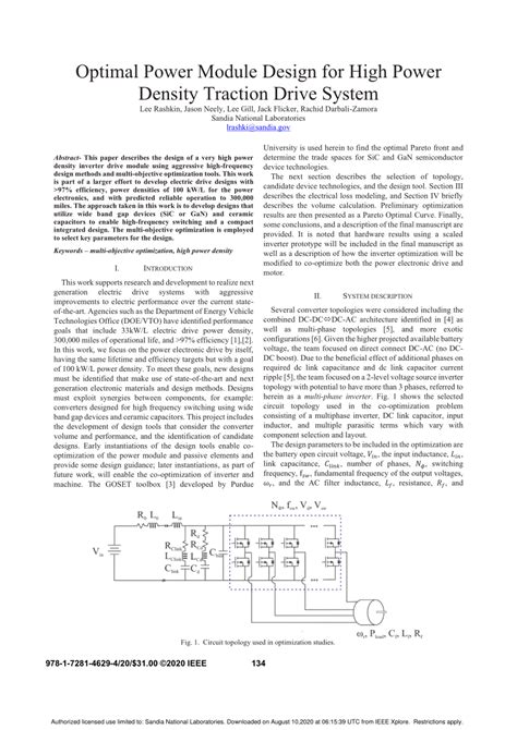 PDF Optimal Power Module Design For High Power Density Traction Drive System