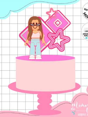 Arquivo De Corte Topo De Bolo Roblox Menina Elo