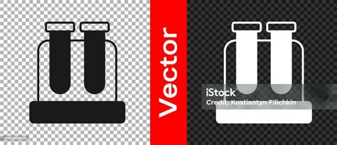투명 한 배경에 격리 된 검은 테스트 튜브 및 플라스크 화학 실험실 테스트 아이콘 실험실 유리 제품 기호 벡터 개발에 대한 스톡 벡터 아트 및 기타 이미지 Istock