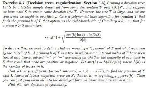 Exercise 57 Decision Trees Regularization Section