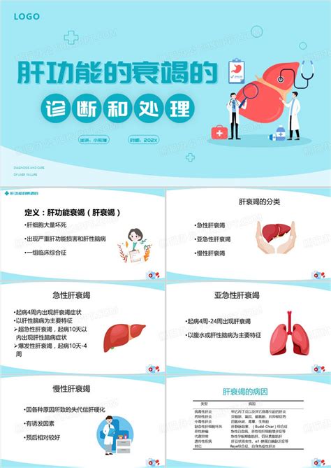 肝功能衰竭的诊断与处理PPT模板下载 熊猫办公
