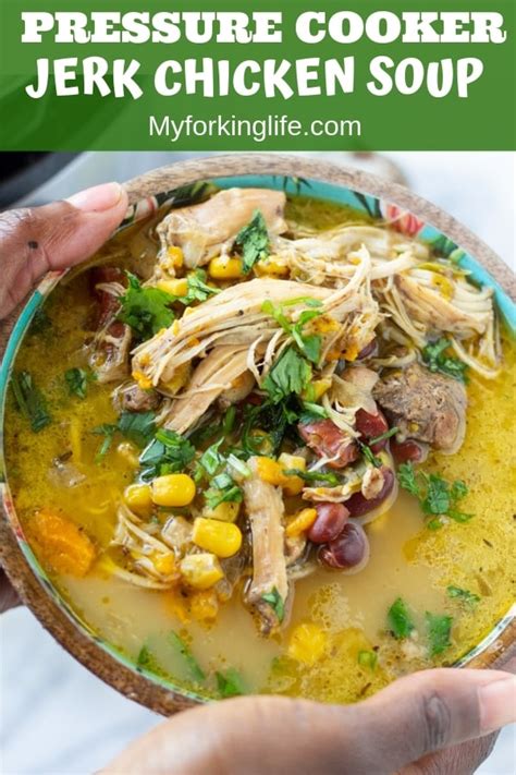 Instant Pot Jamaican Jerk Chicken Soup Video My Forking Life
