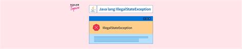 java class illegalstateexception scaler topics