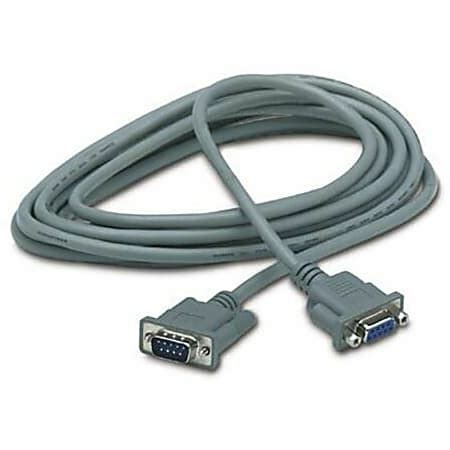 APC Serial Extension Cable DB 9 M To DB 9 F 15 Ft Gray For PN SRV1KA TW SRV1KI TW SRV2KA TW